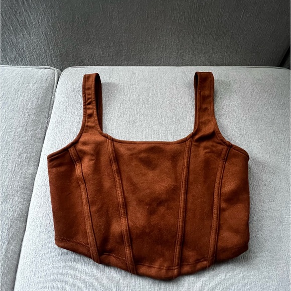 Madrag | Tops | Brown Corset Top | Poshmark